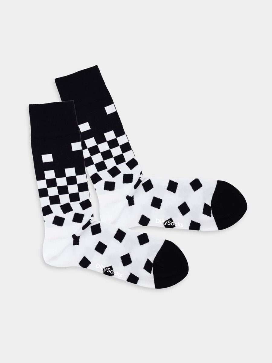 Colorful Socks | Crumbling Chess | DillySocks® Official