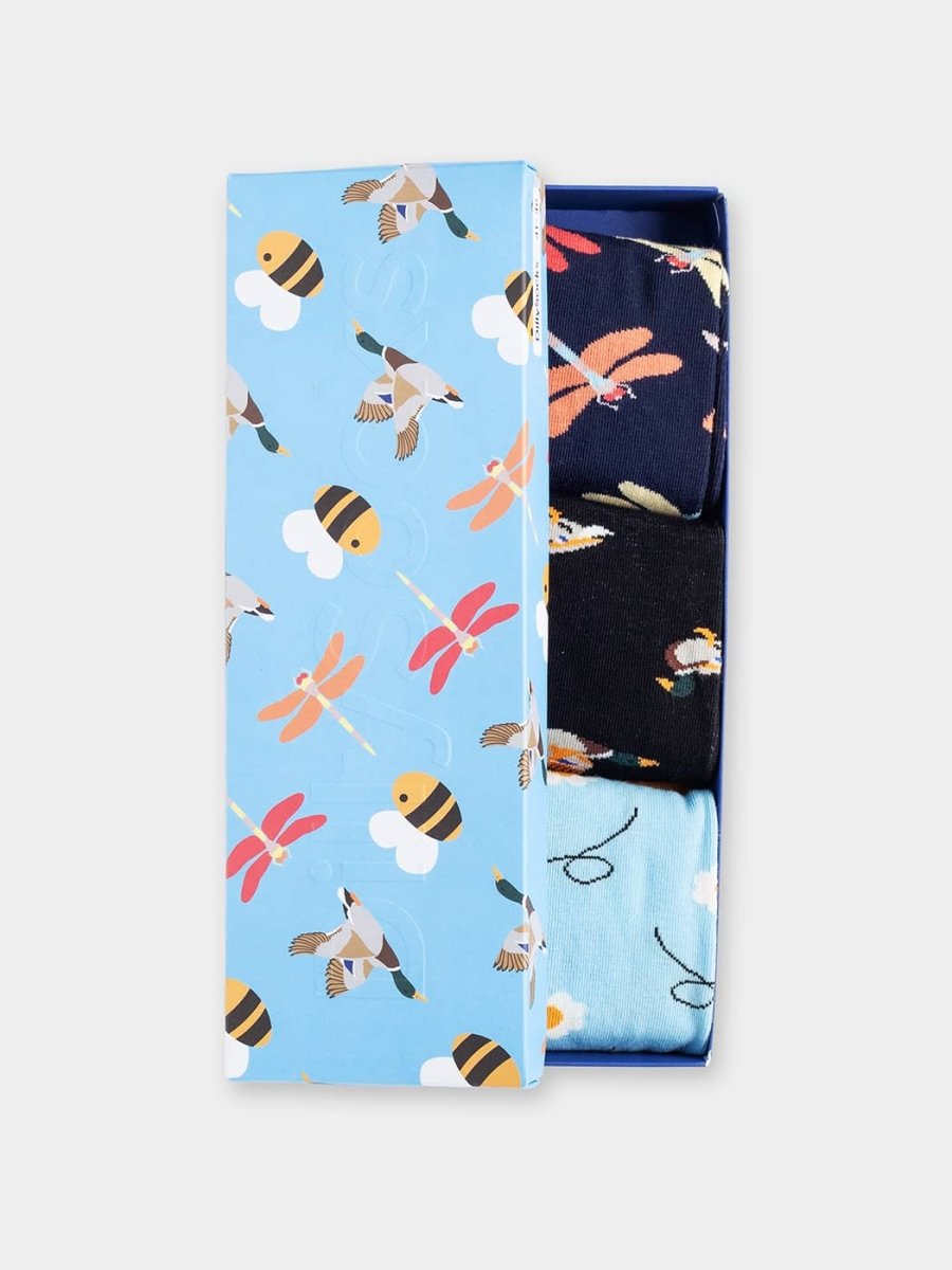Gift boxes | Flutter into Spring (Box of 3) | DillySocks® Official